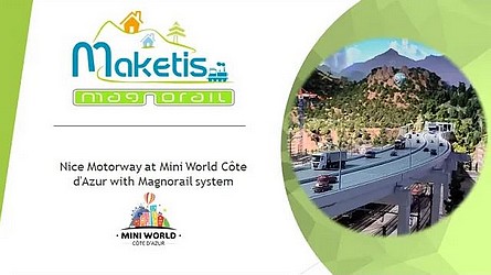 Presentation of the Nice Motorway in scale H0 at Mini World Côte d'Azur ...